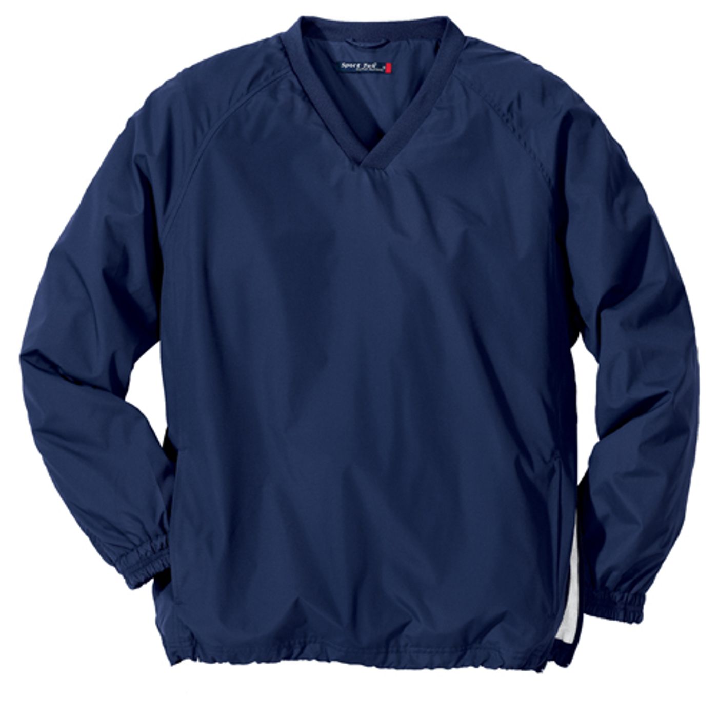 Sport-Tek V-Neck Raglan Wind Shirt - Dark/All | CustomButtonsNow.com ...