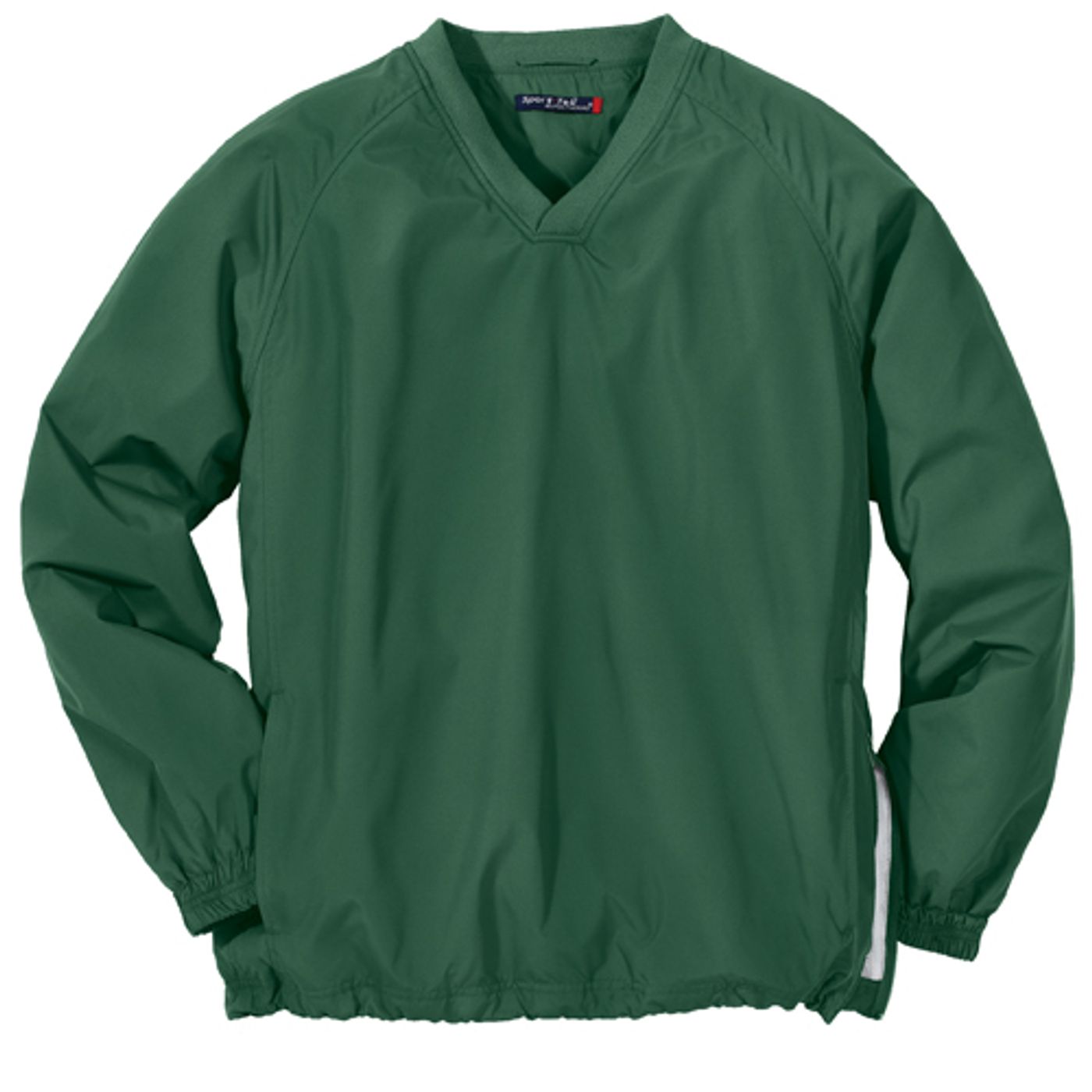 Sport-Tek V-Neck Raglan Wind Shirt - Dark/All | CustomButtonsNow.com ...