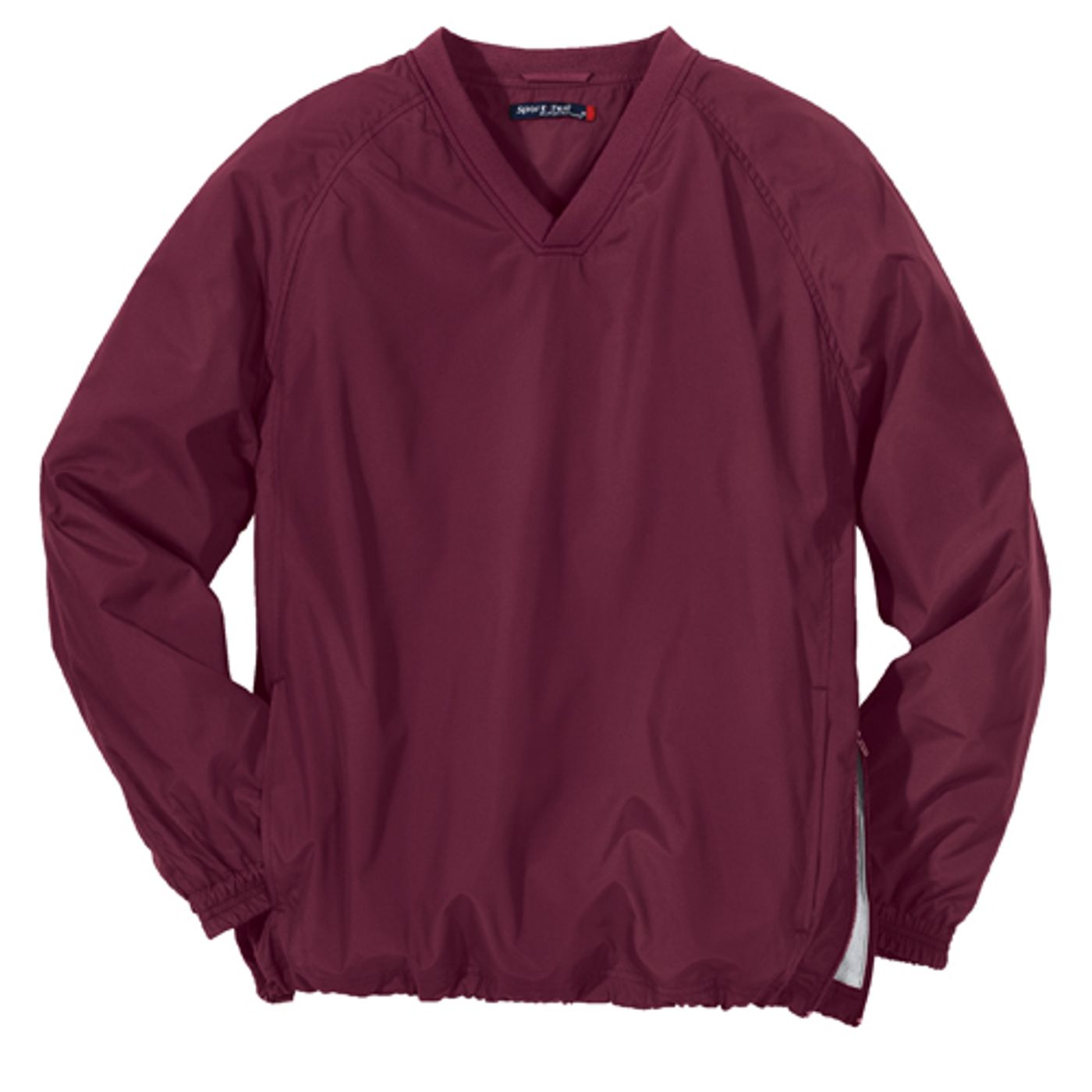 Sport-Tek V-Neck Raglan Wind Shirt - Dark/All | CustomLanyard.net | SKU ...