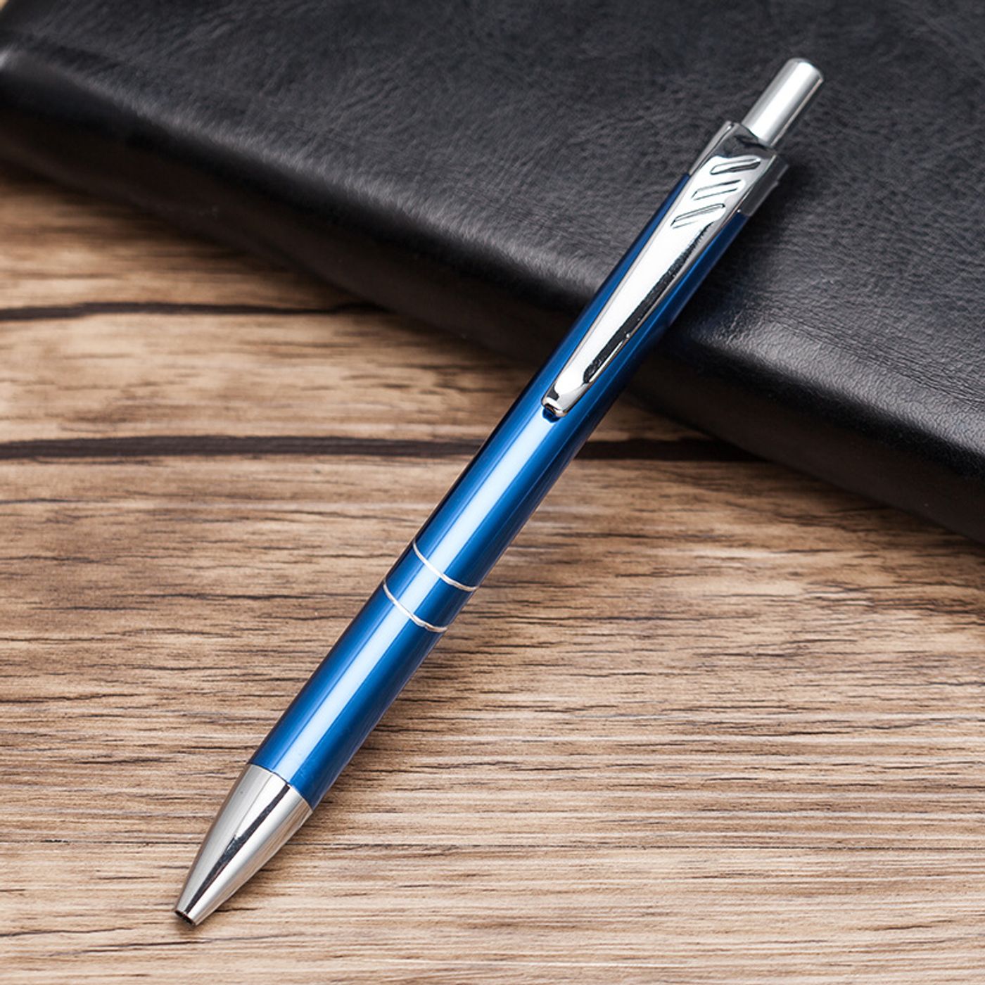 Custom Stripped Click Aluminous Ball Point Pen PMT01016 ...