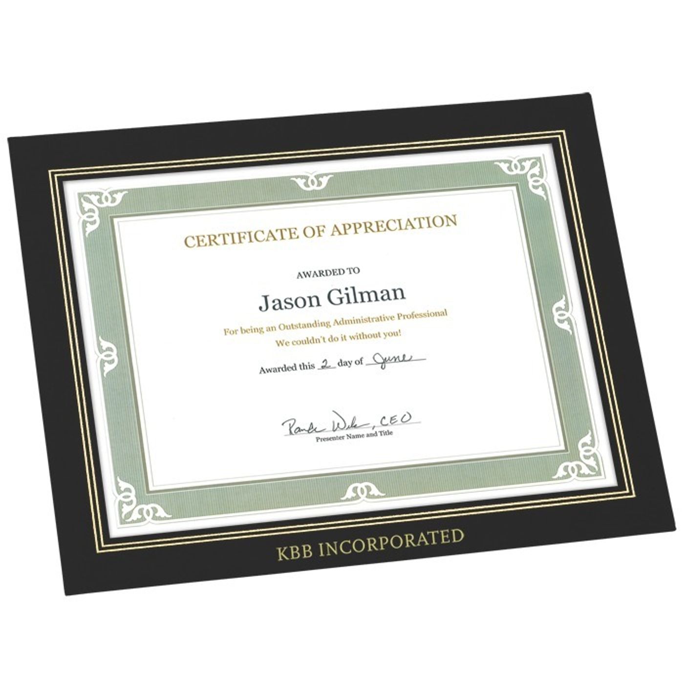 Certificate Frame - 8-1/2" x 11" | CustomLanyard.net | SKU# 5305