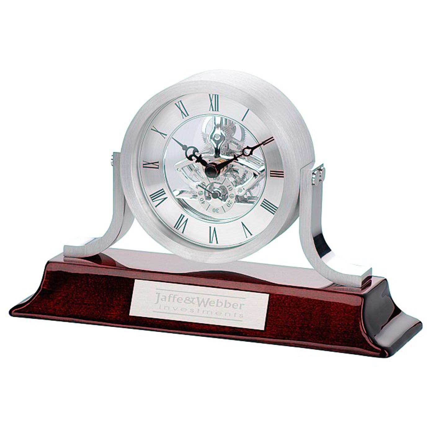 Modern Mantel Skeleton Clock | CustomButtonsNow.com | SKU# 5325
