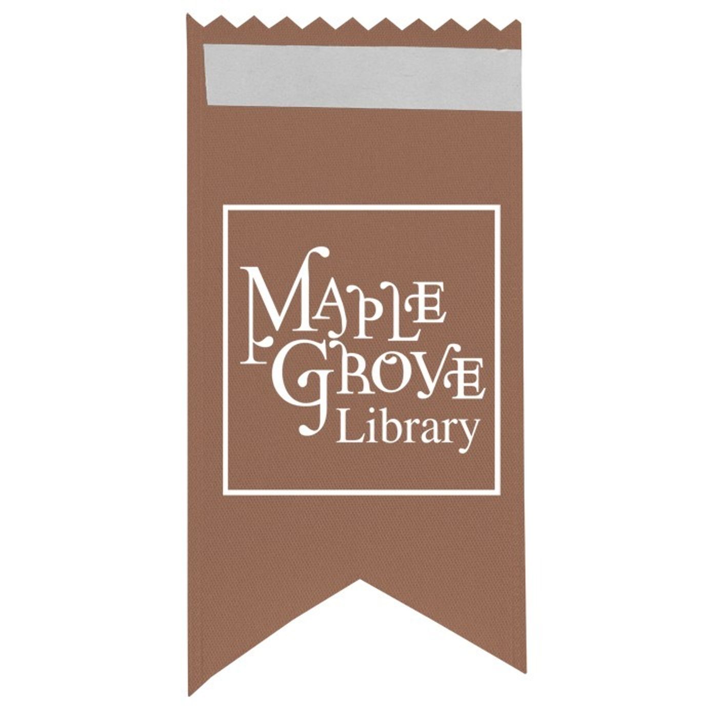 4" x 2" Dovetail Ribbon - Front Tape | CustomLanyard.net | SKU# 5490