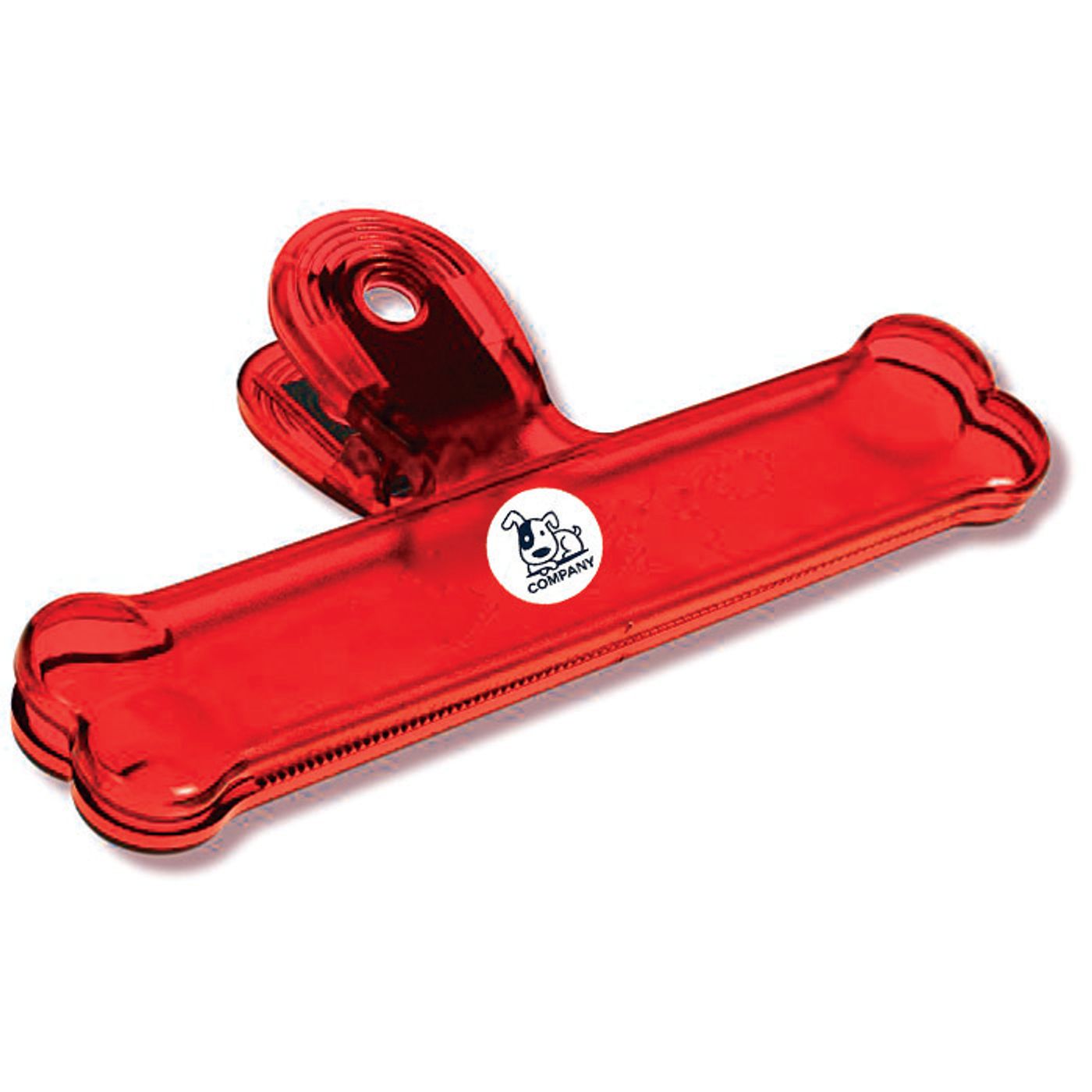 Dog Bone Bag Clip - 6" - Translucent | CustomButtonsNow.com | SKU# 5053
