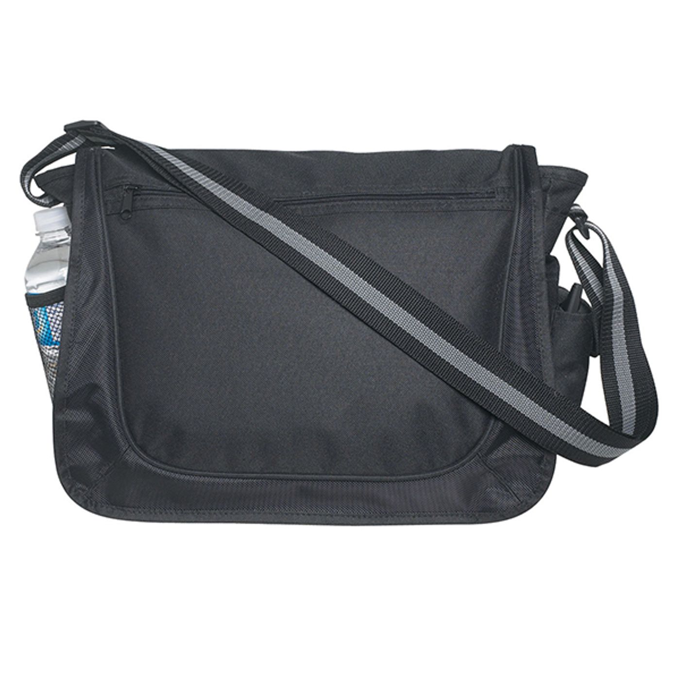 Custom Messenger Bag With Matching Striped Handle | CustomButtonsNow ...