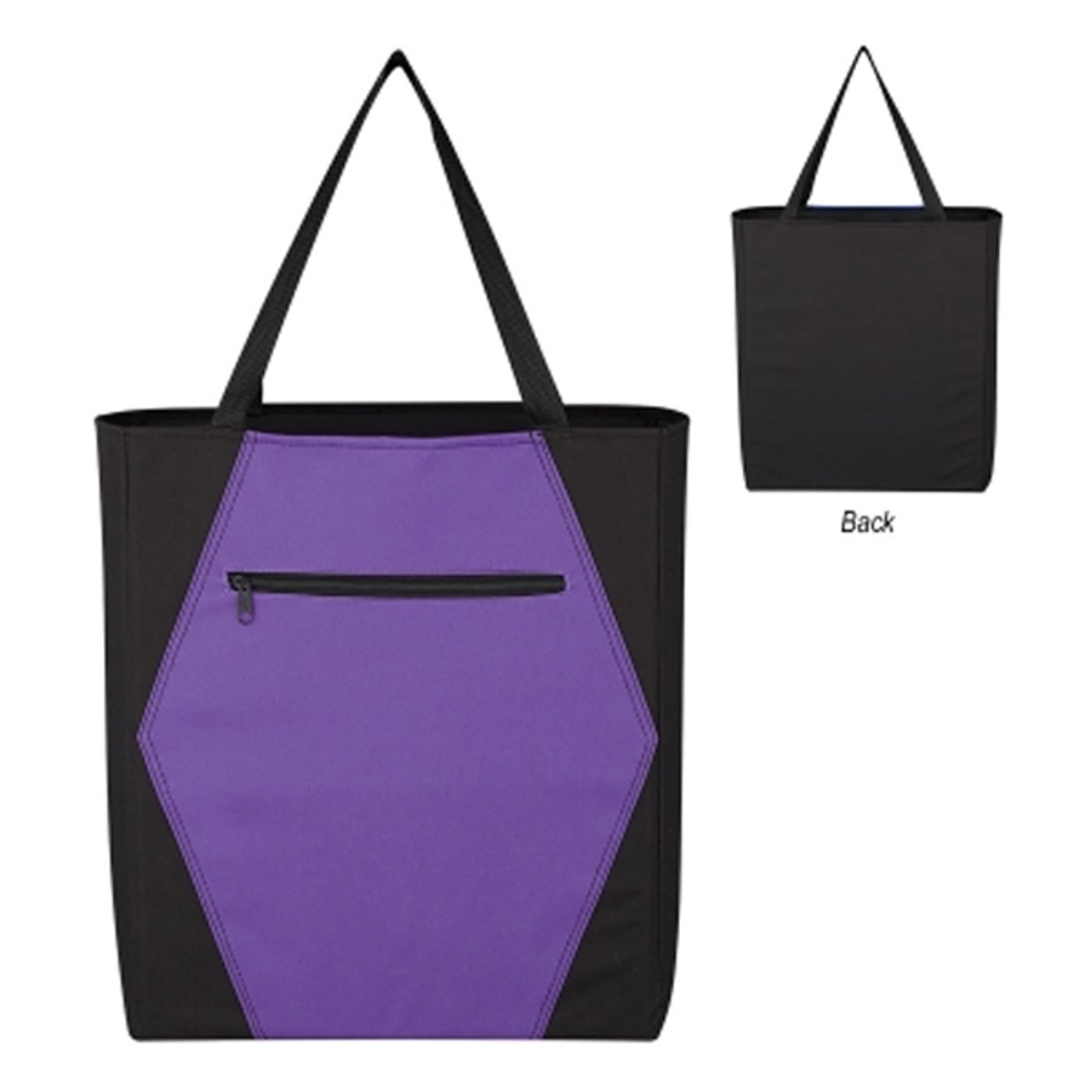 Deluxe Classic Hexagon Tote Bag - CustomButtonsNow.Com ...