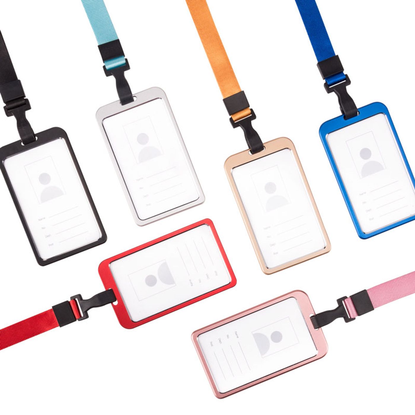 Standard Aluminium Badge Holder Hard Plastic Card Badge Holders Standard Aluminium Badge Holder Hard Plastic Card Badge Holders