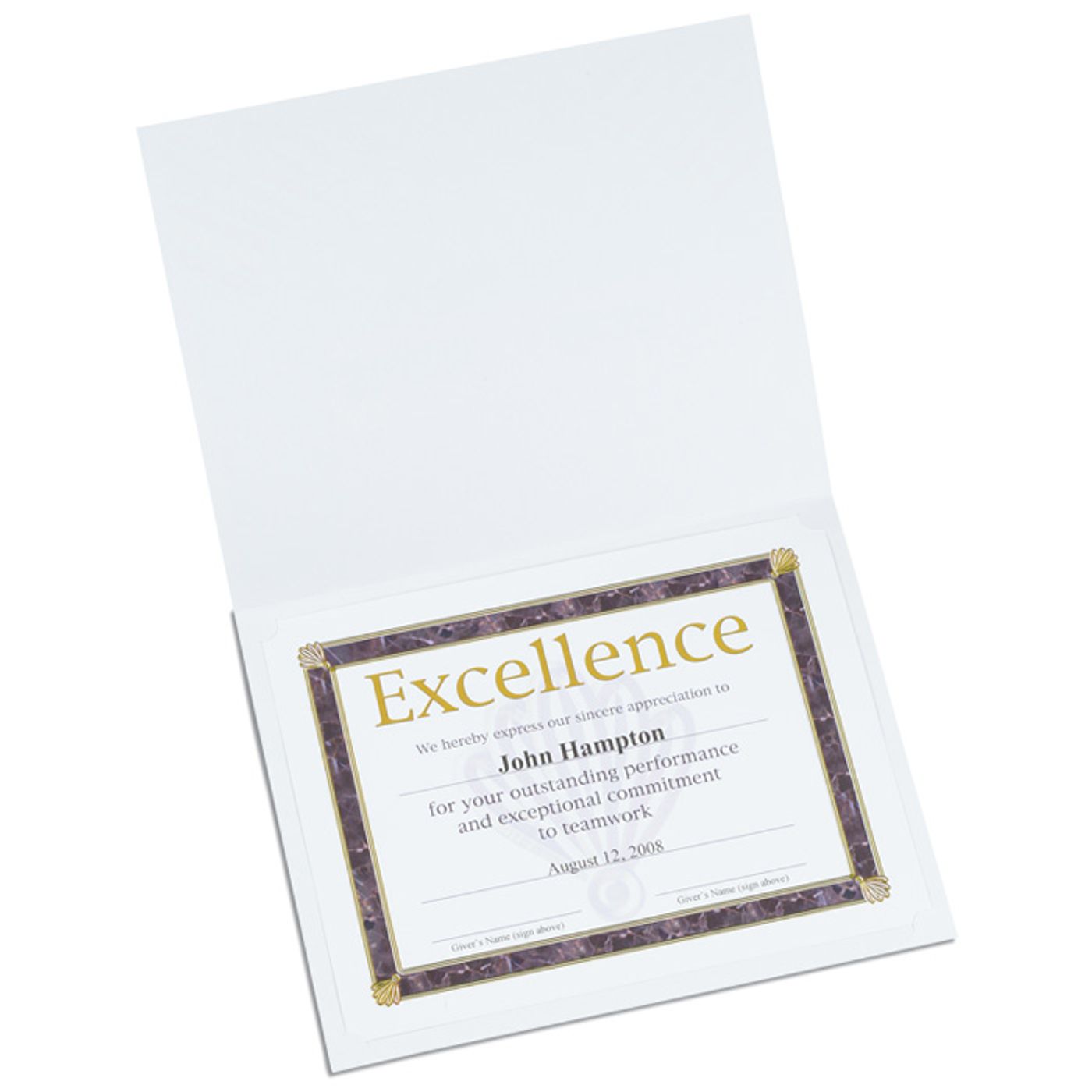 Full Color Certificate Holder - Horizontal | CustomButtonsNow.com | SKU ...