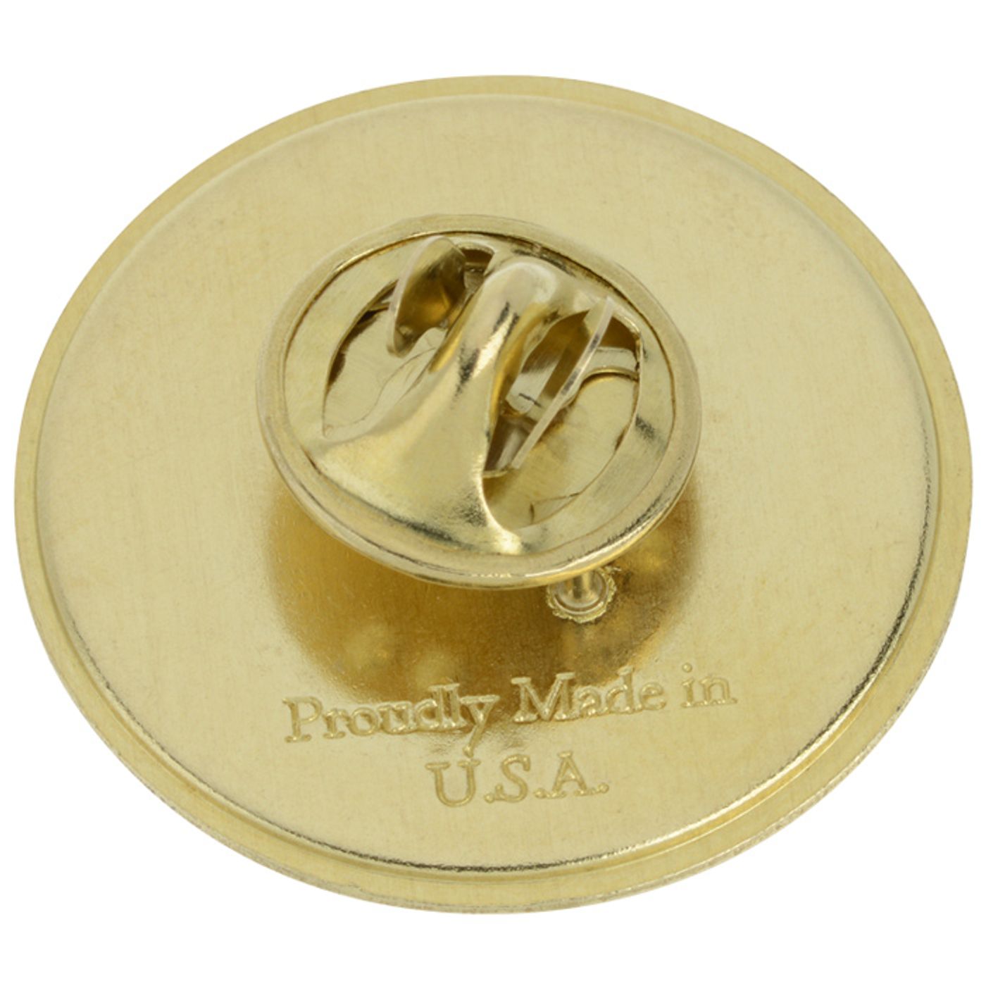 Laminate Lapel Pin - Circle - 24 hr | CustomLanyard.net | SKU# 5369