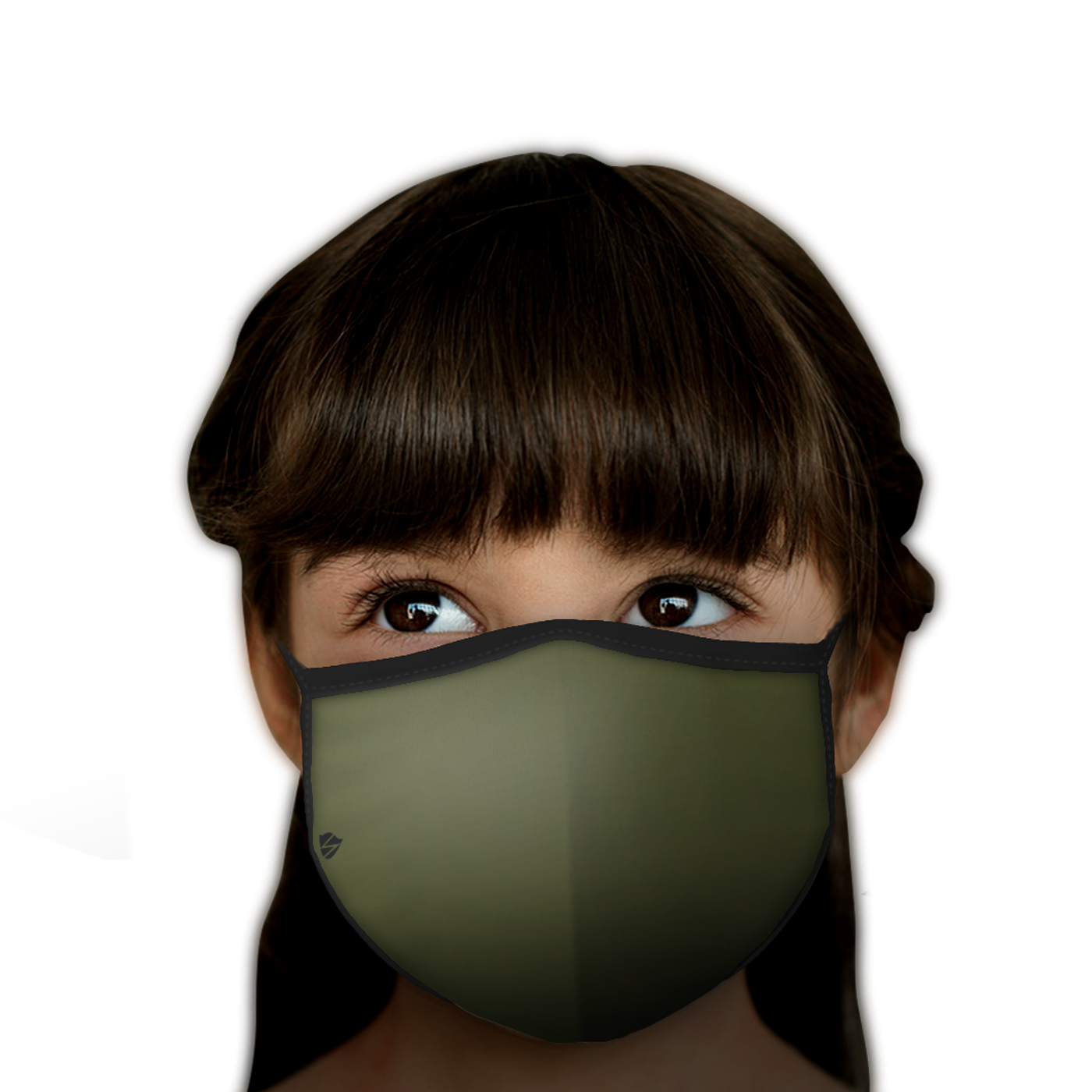 Solid Dark Green Face Mask - Customlanyard.Net | CustomLanyard.net ...