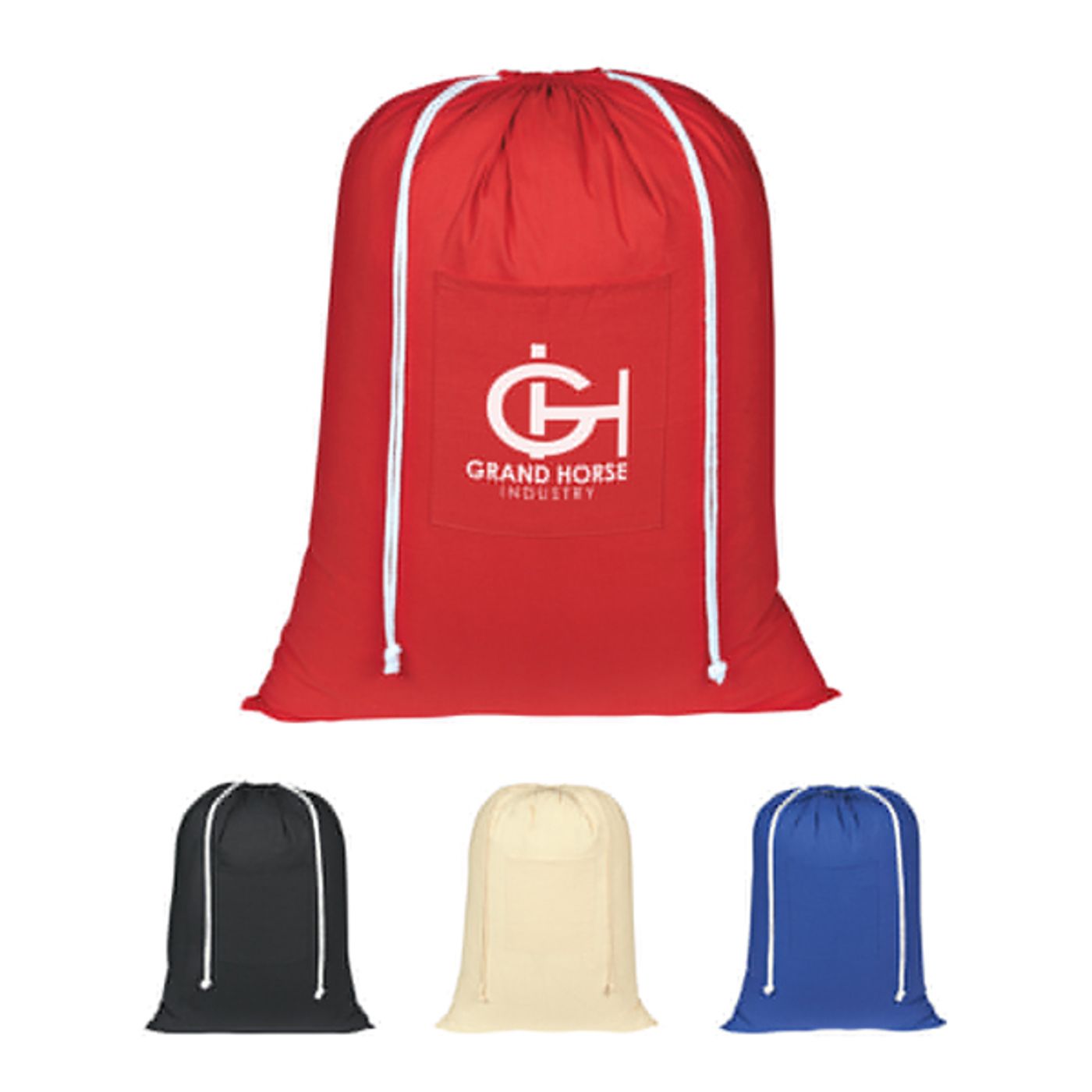 Custom Cotton Laundry Bag | CustomButtonsNow.com | SKU# 251