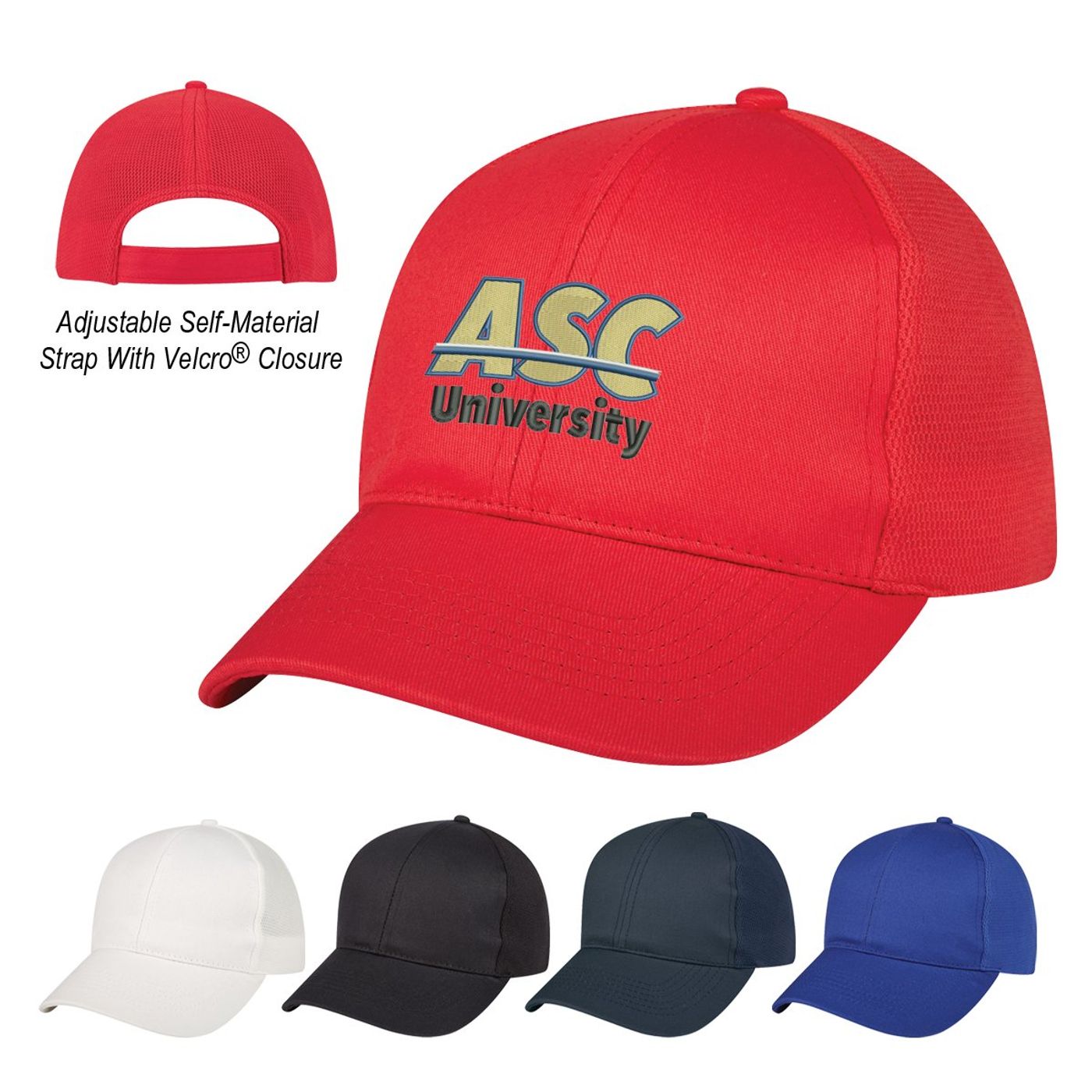Econo Mesh Back Cap - Embroidered | CustomLanyard.net | SKU# 1249