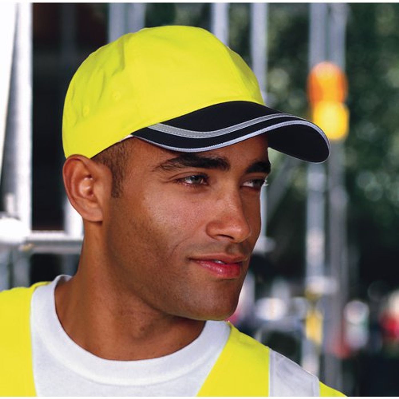Port Authority Safety Cap - Dark/All | CustomButtonsNow.com | SKU# 1352