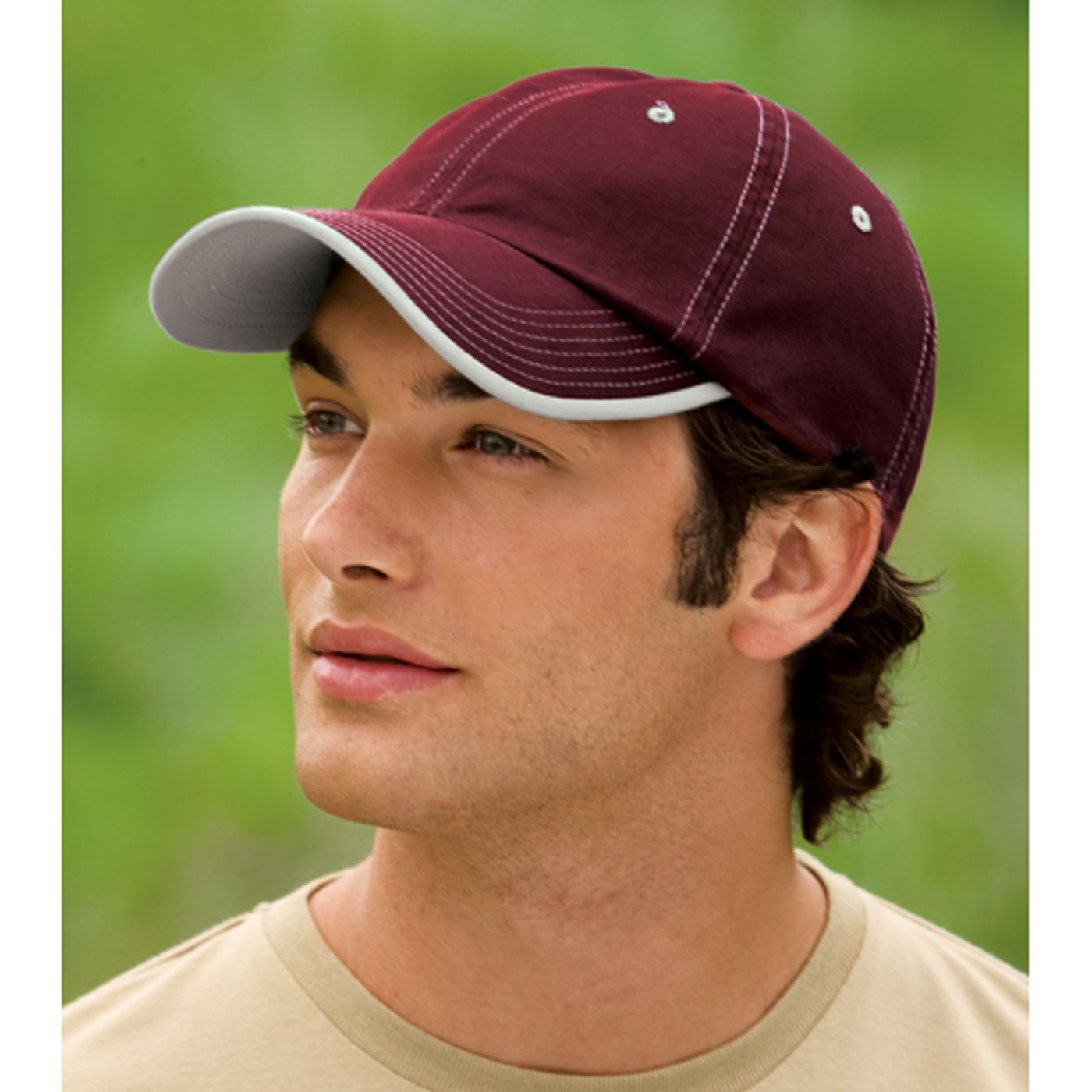 Port Authority Vintage Washed Contrast Stitch Cap - Dark/All ...