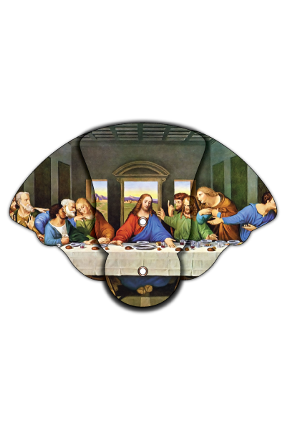 Last Supper Inspirational Hand Fan Color Stock | CustomBalloonNow.com ...