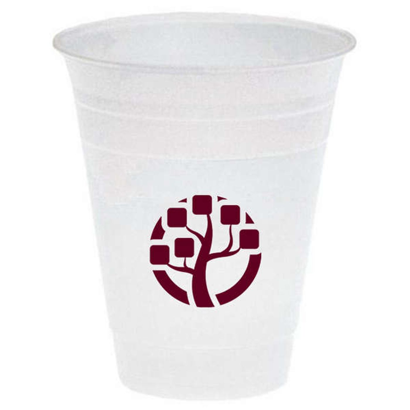 Translucent Polystyrene Cup - 16 oz | CustomButtonsNow.com | SKU# 4303