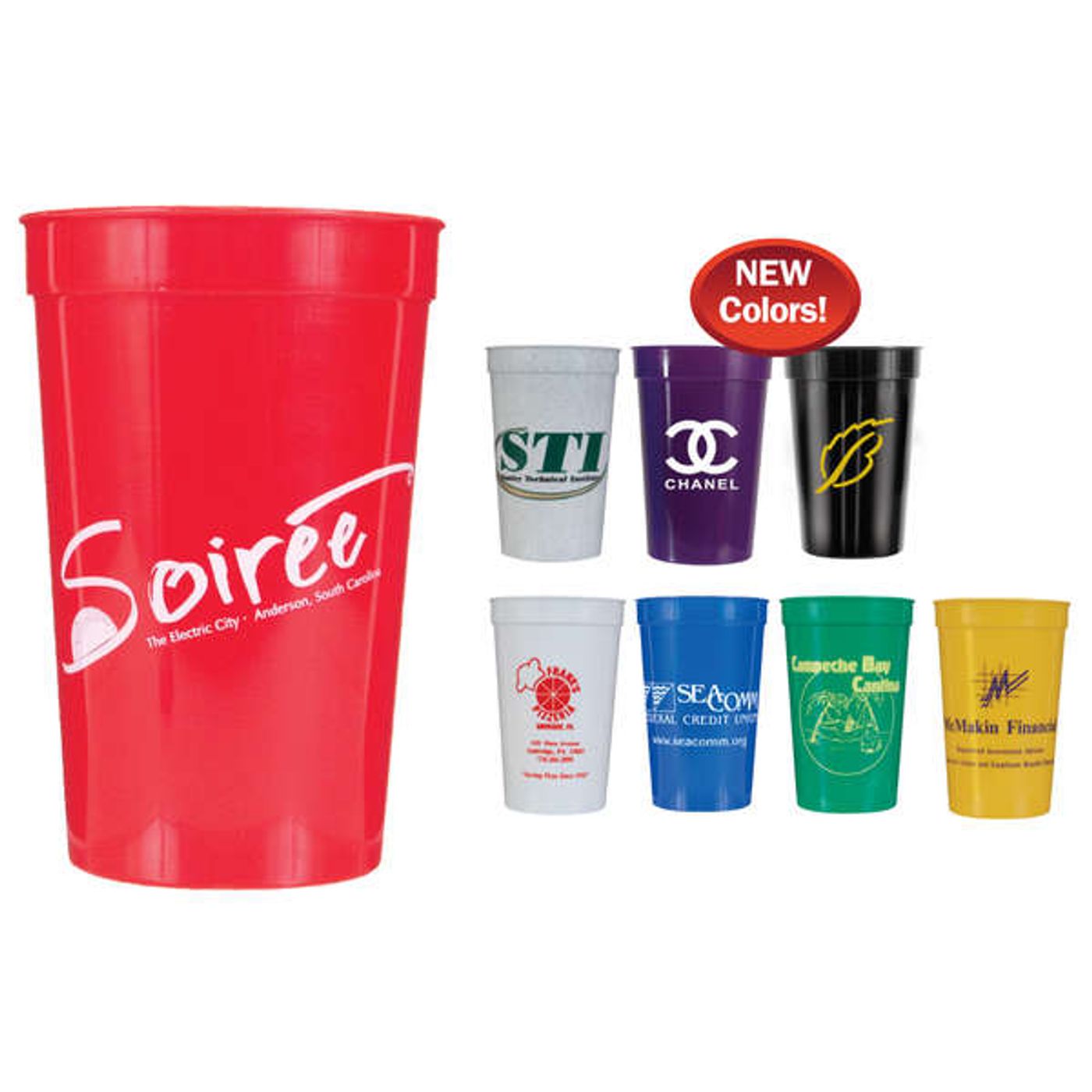 Smooth Stadium Cup - 22 oz. | CustomButtonsNow.com | SKU# 4454