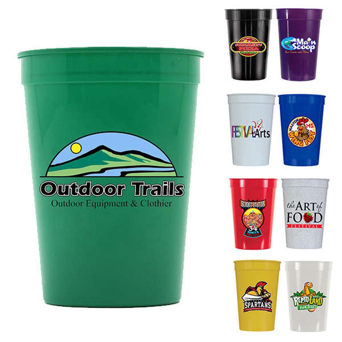 12 oz. Smooth Stadium Cup, Full Color Digital | CustomLanyard.net | SKU ...