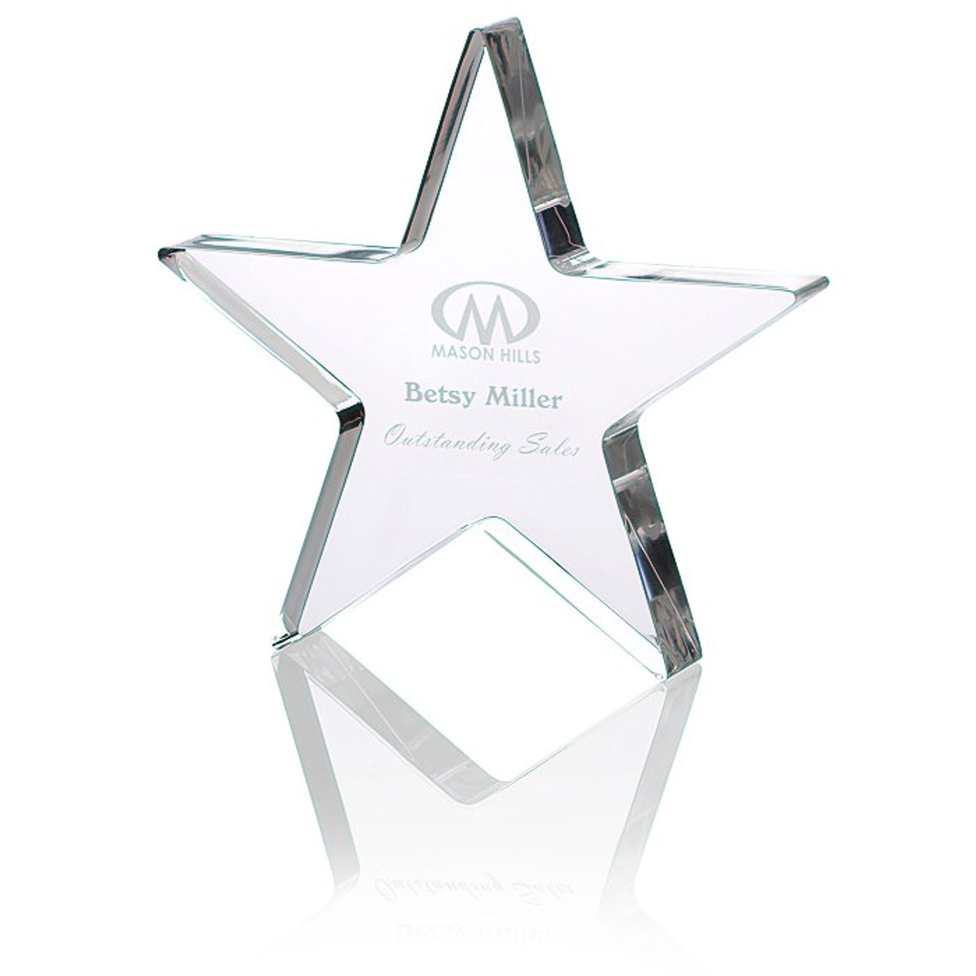 Star Acrylic Award | CustomTattooNow.com | SKU# 5119