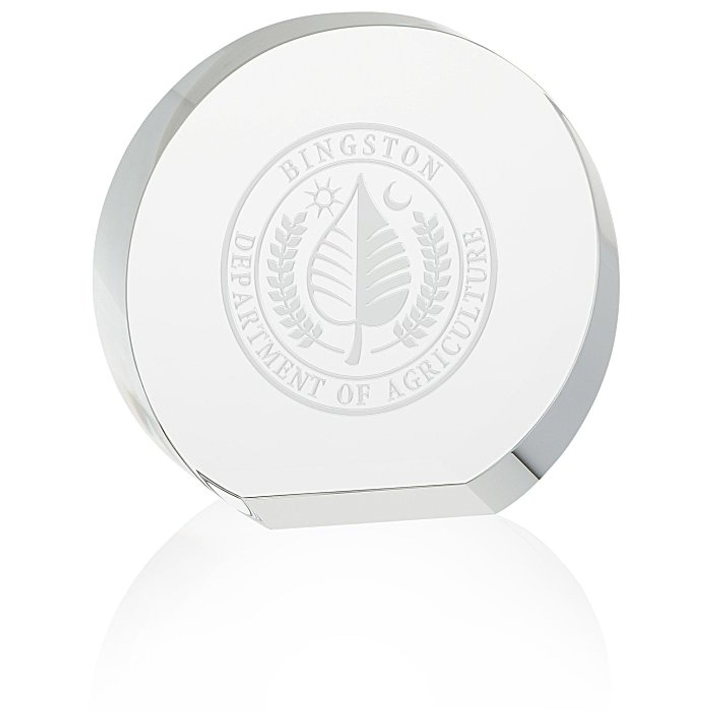 Circle Crystal Award - 6" | CustomButtonsNow.com | SKU# 5299